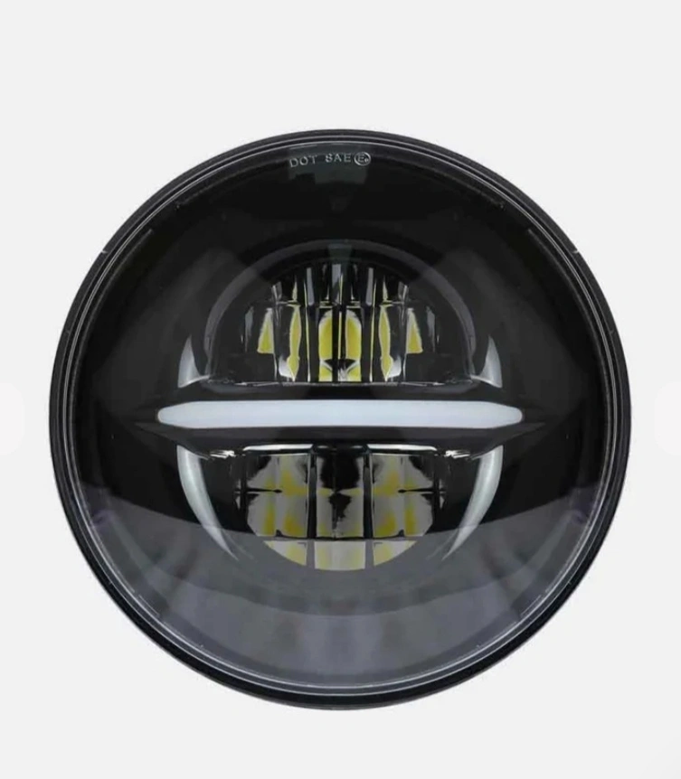 7 Inch MINUS LED Headlight With Centre Park Light