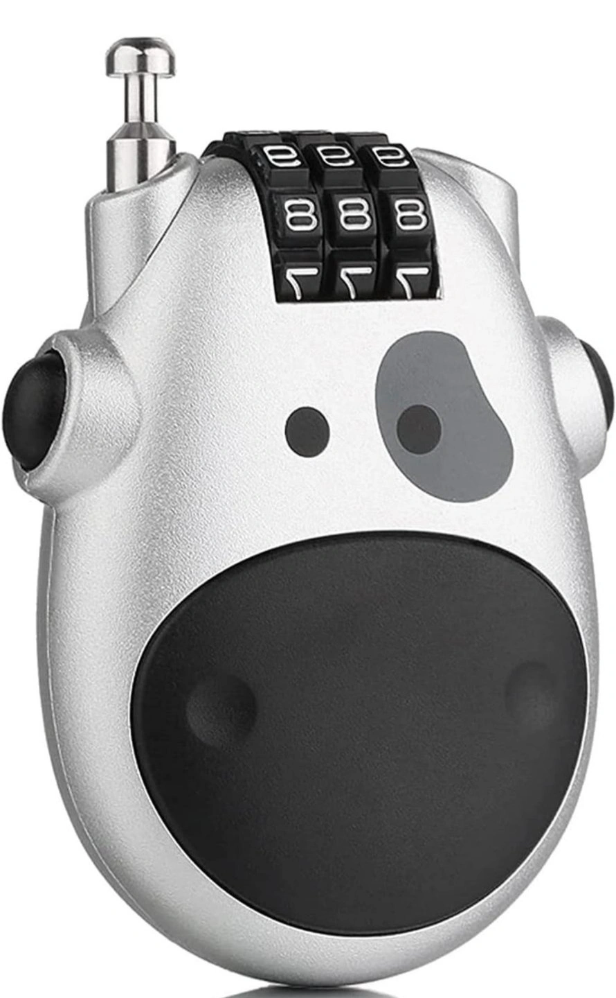 Helmet Lock for Bike Lock/Number Lock for Helmet/Extendable Cable Lock ...