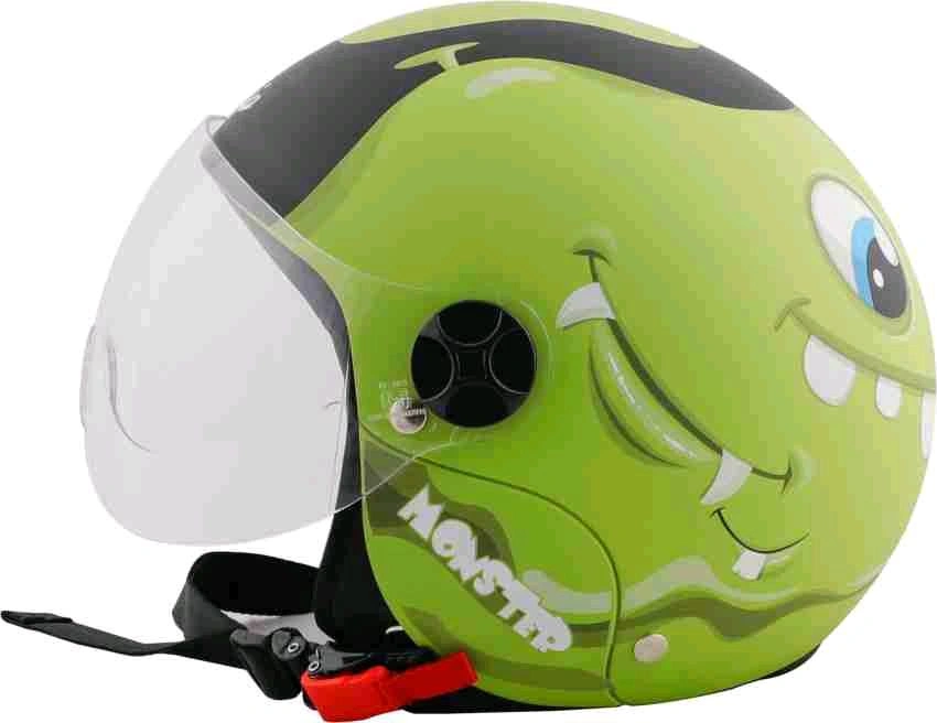 Steelbird SBH-16 Skip Toad Glossy Yellow Green Black (Kids Helmet)