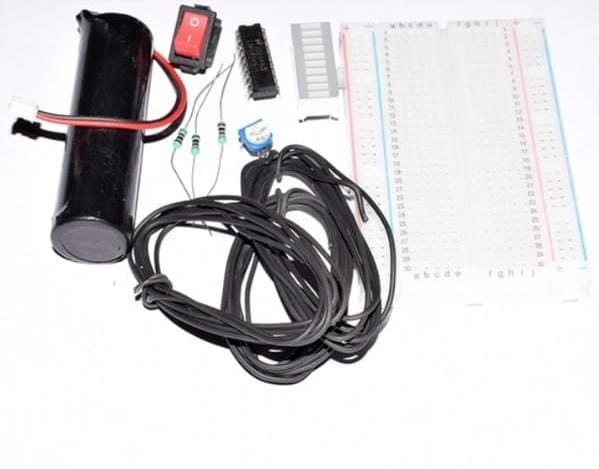 Battery Level Indicator Project Kit using LM3914 IC