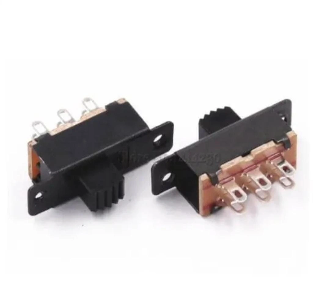 3 Leg PCB Panel Mount SPDT Toggle Switch 2 Positions Slide Switch Pack ...