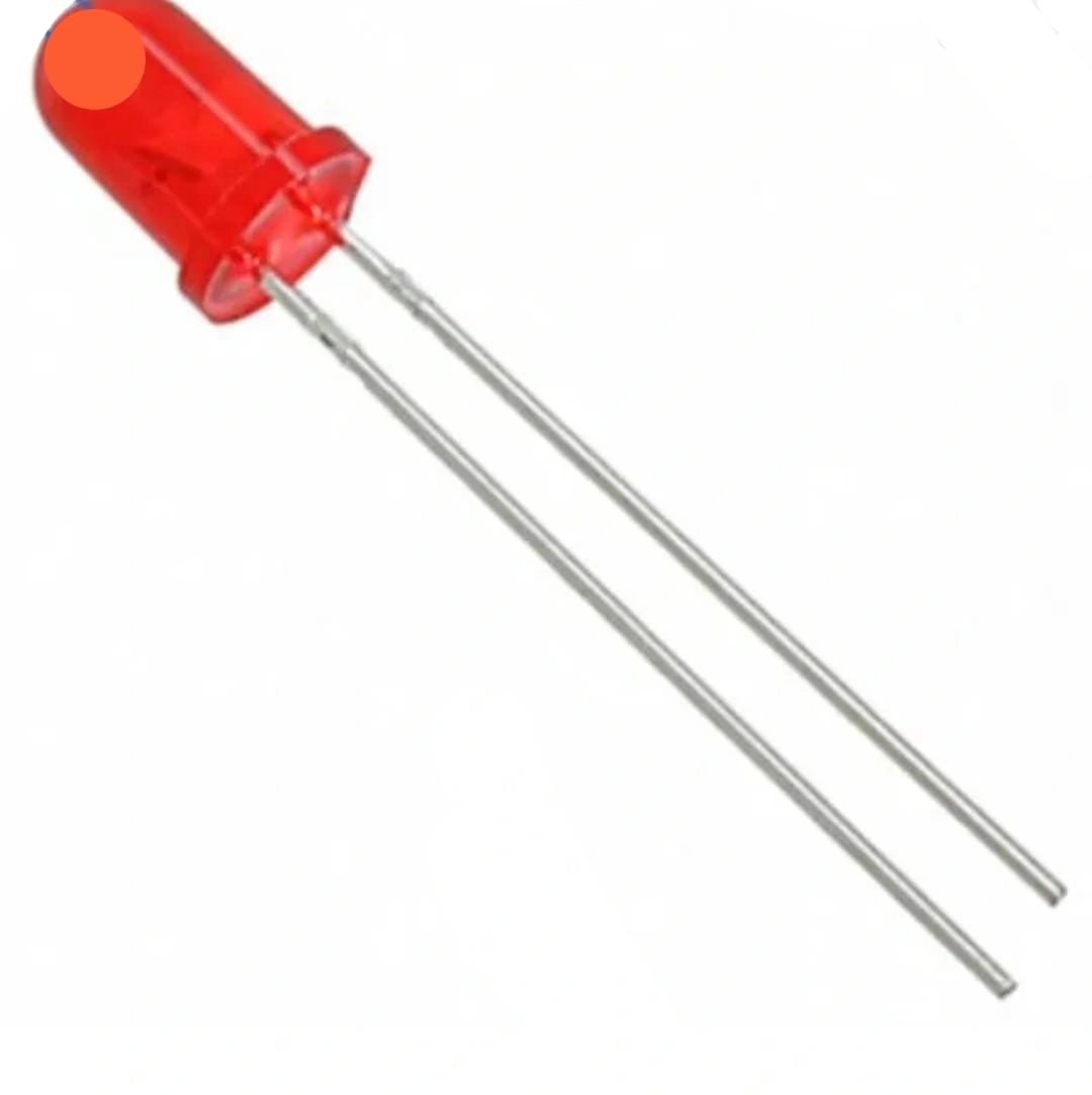 5mm Light Emitting Diode Red Colour LED pack of 5- r95