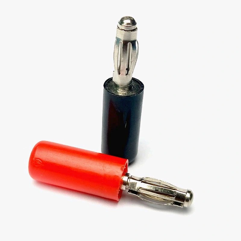Banana Plug 4mm Male Terminal Connector (Red & Black Pair) Q12 C12