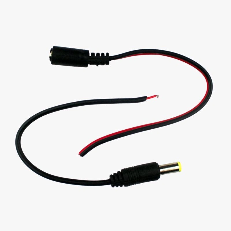 DC Jack Male-Female Pair Connector with Wire 5mm Q12 C12