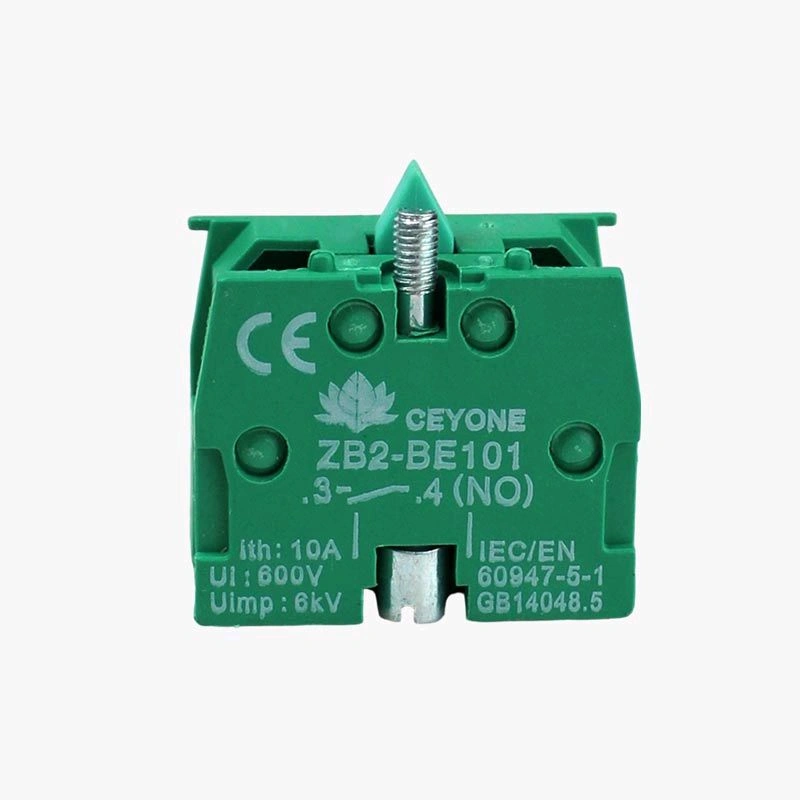 Ceyone ZB2-BE101 Green Push Button Contact Element For Elevator 22.5mm ...