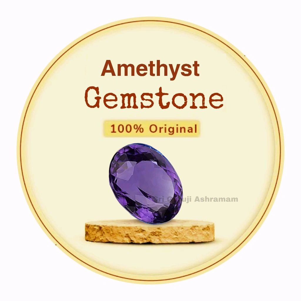 Original Amethyst stone with certificate from 8 carat Scorpio