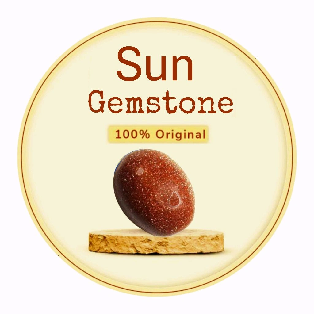 Original Sunstone with certificate from 6 carat