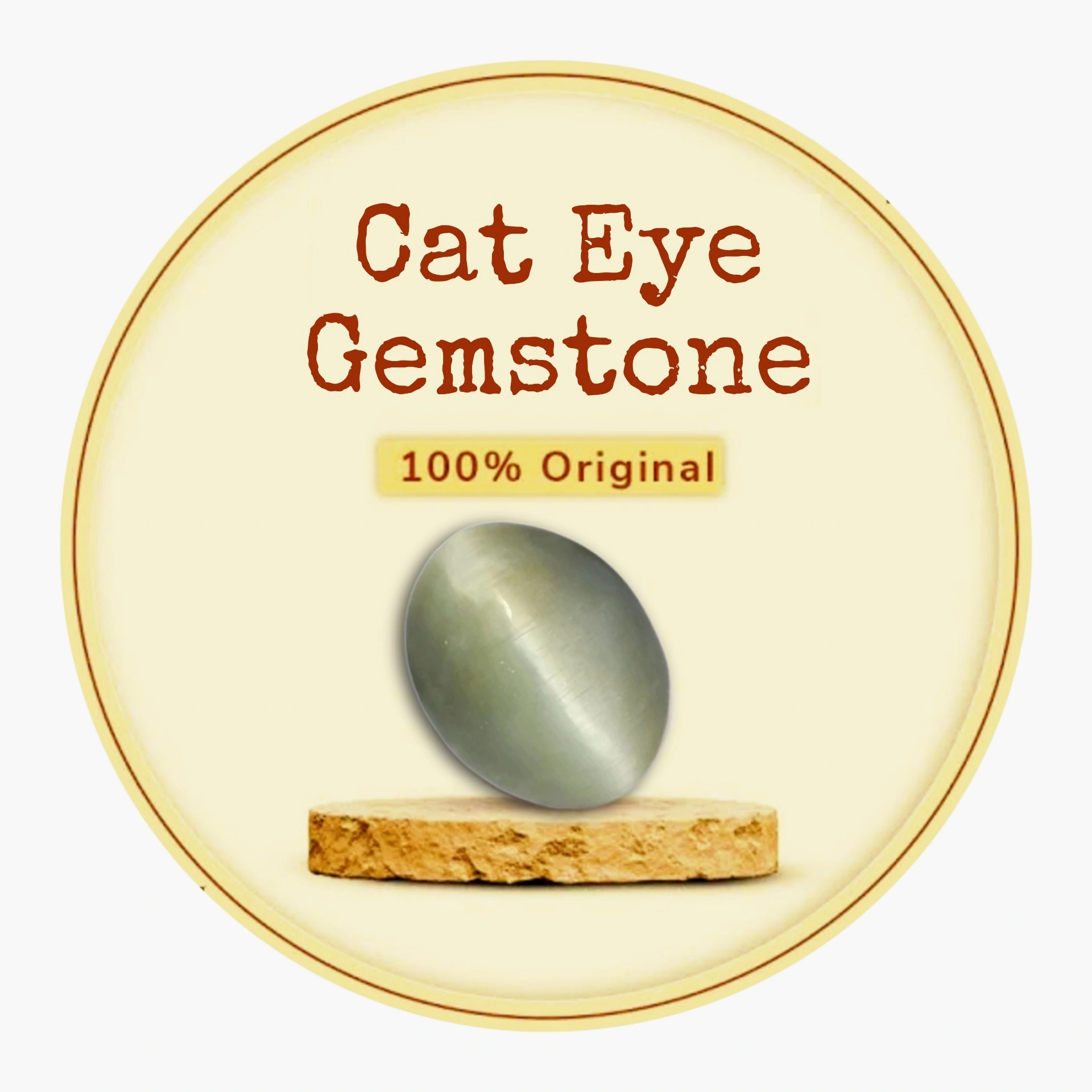 Original Cat eye Stone With Certificate