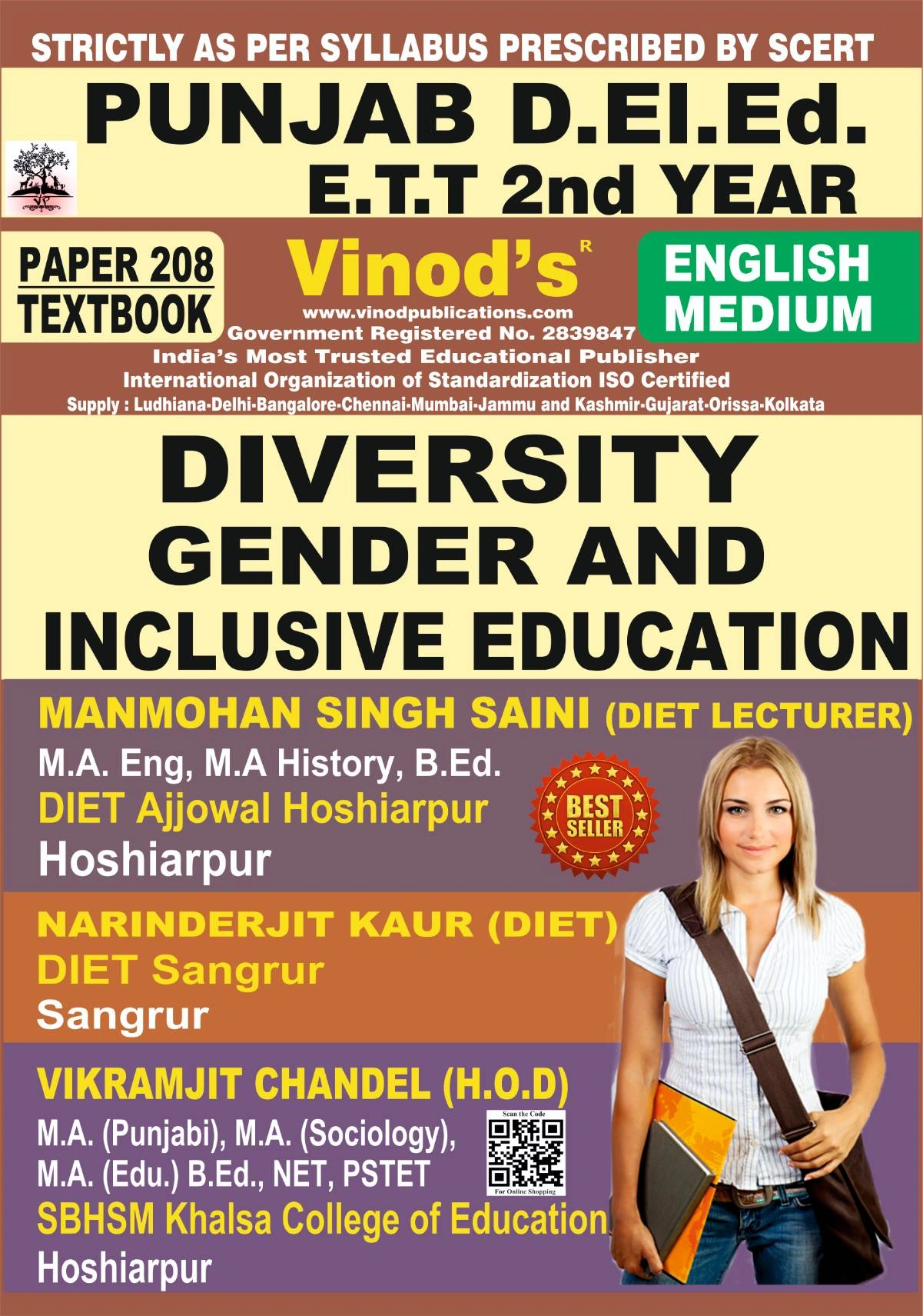 208 (E) Book - Diversity, Gender and Inclusive Education Book - VINOD PUBLICATIONS ; CALL 9218219218