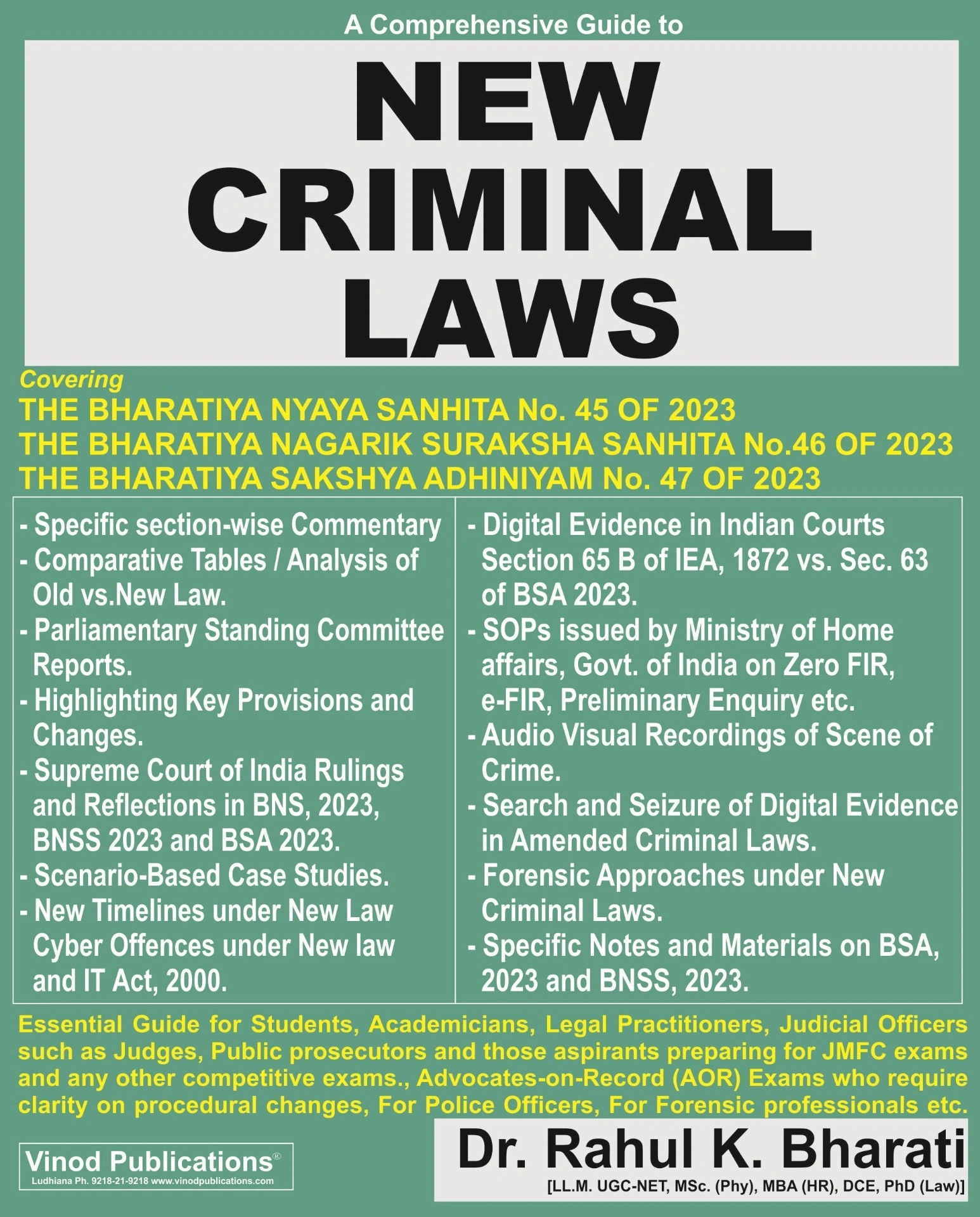 New Criminal Laws by Dr. Rahul Bharati