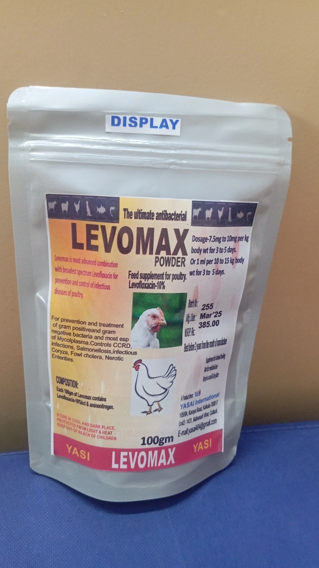 LEVOMAX CRD,CCRD, MYCOCPLASMA 100GM