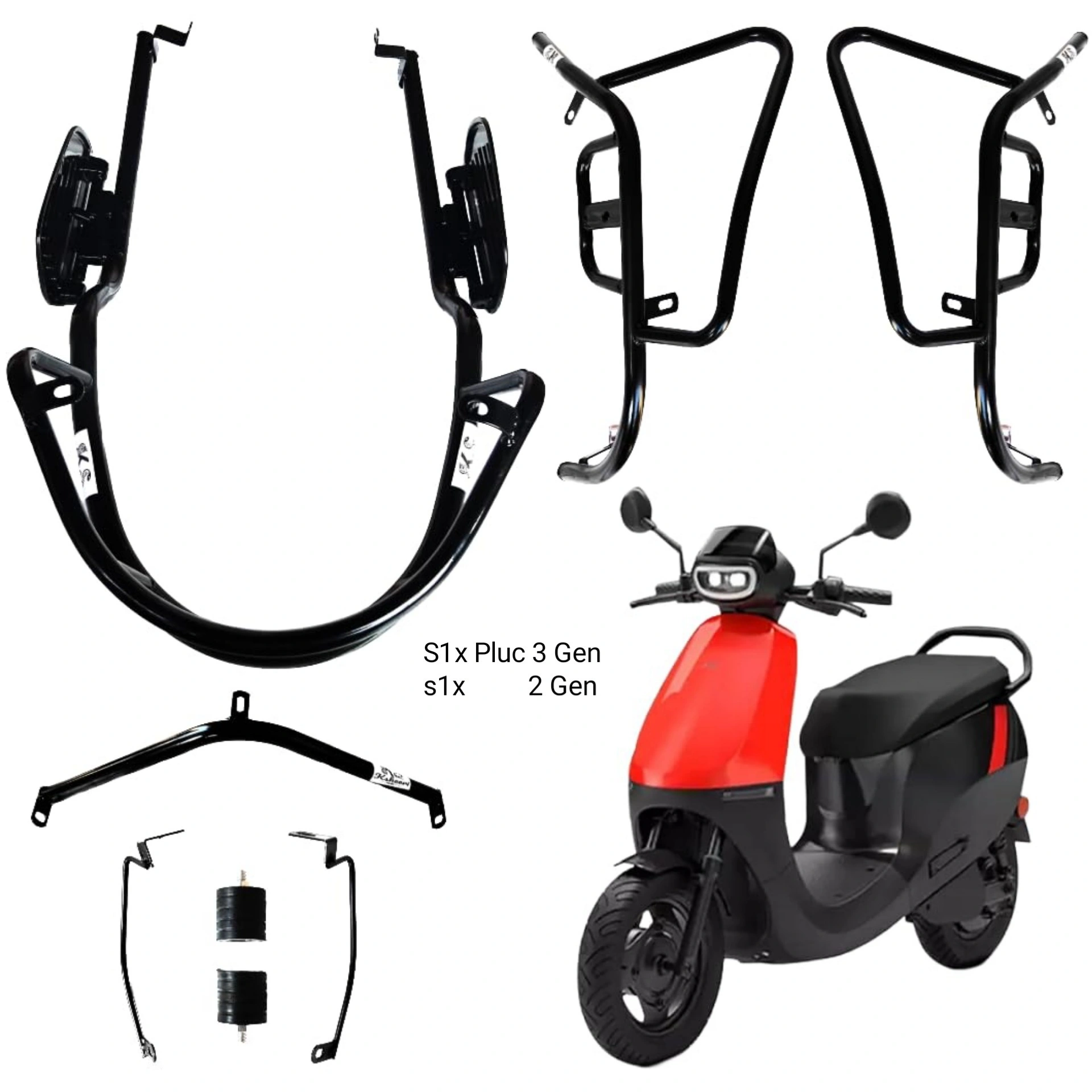 ola Scooter safety Guard Black Comfortable S1x Plus 3rd Gen