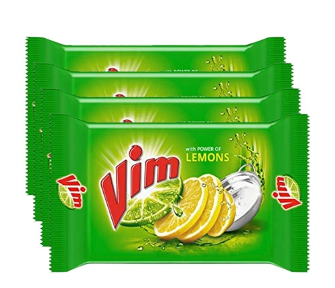 Vim Lemon Dishwash Bar 100 GM (Pack Of 4)