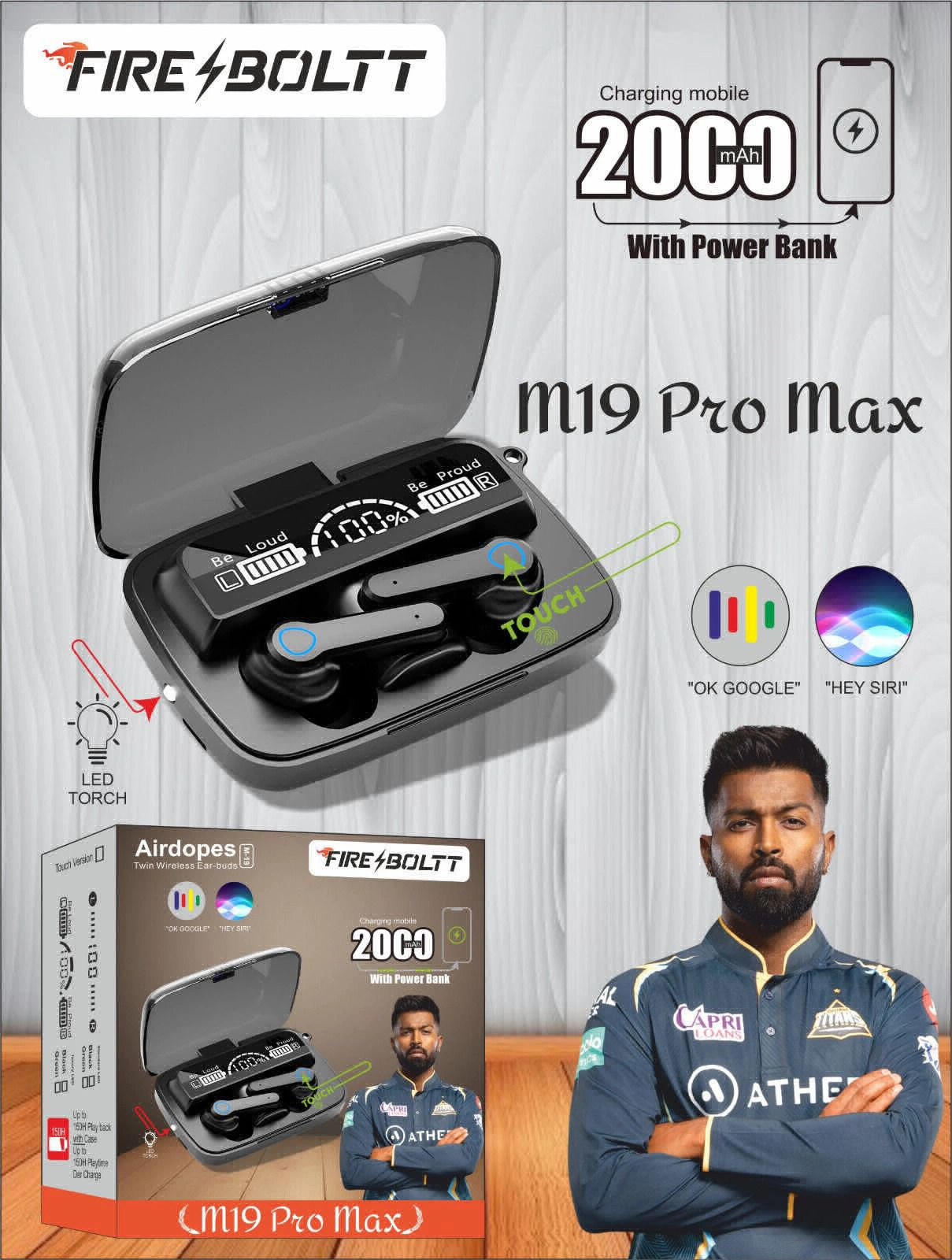 FIRE BOLT M19 PRO MAX Earbuds