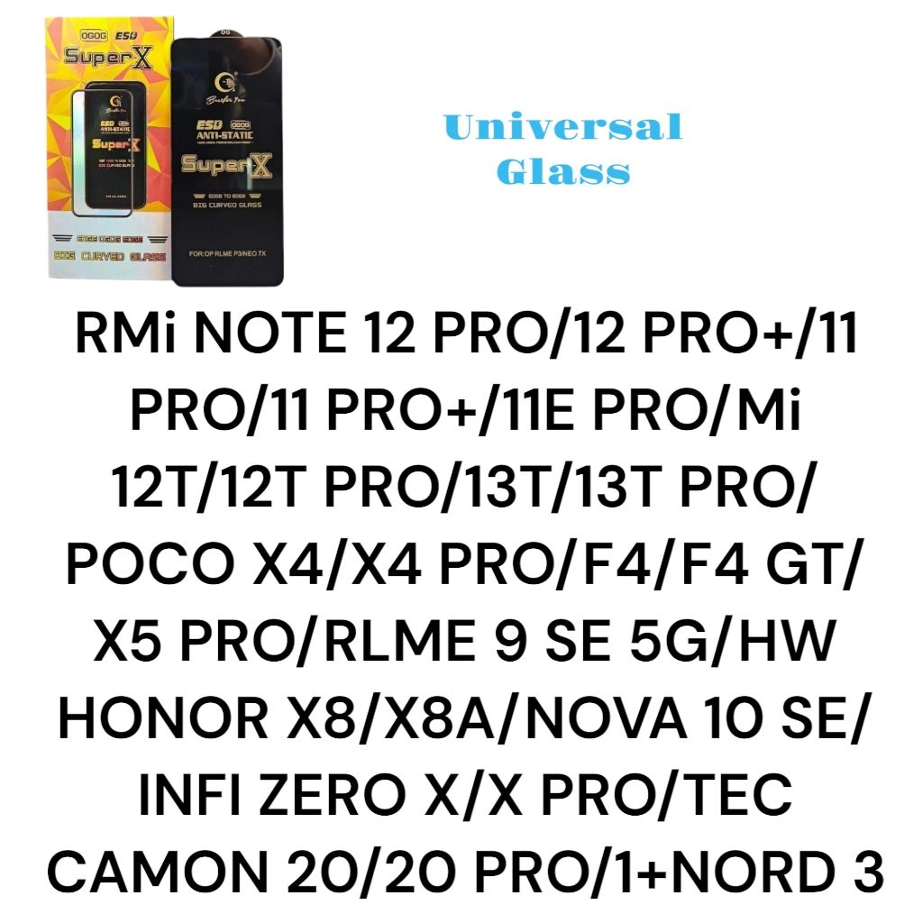 Mi Note 12 PRO / 12 PRO + Super X Glass