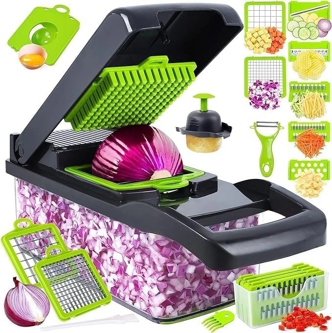 Vegetable Chopper, Pro Onion Chopper, Multifunctional 13 in 1 Food ...