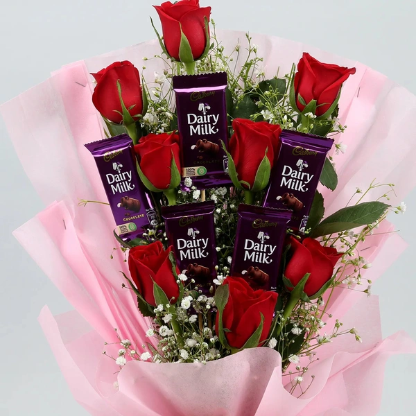 Dairy Milk Chocolate Images With Red Rose Red Roses And Dairy Milk