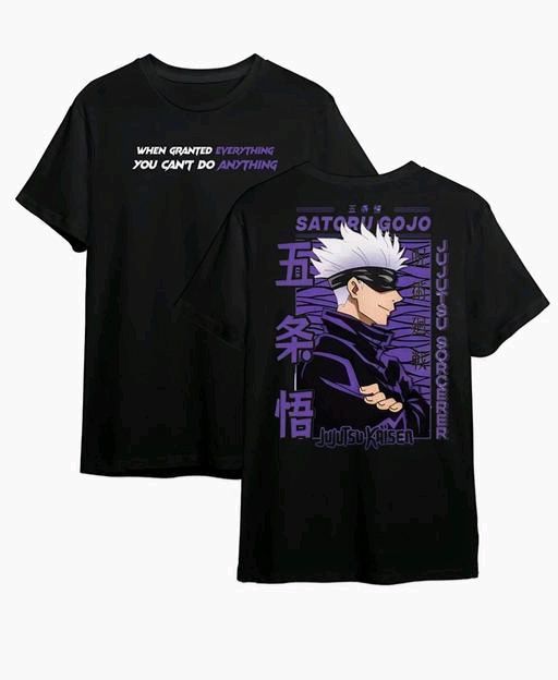 Jujutsu Kaisen t Shirts Round Neck gojo satoru Tshirt
