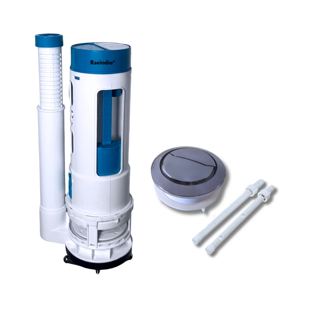 10 Inch Crystal Siphon with 58 mm Push Button | Dual Flush Valve for ...