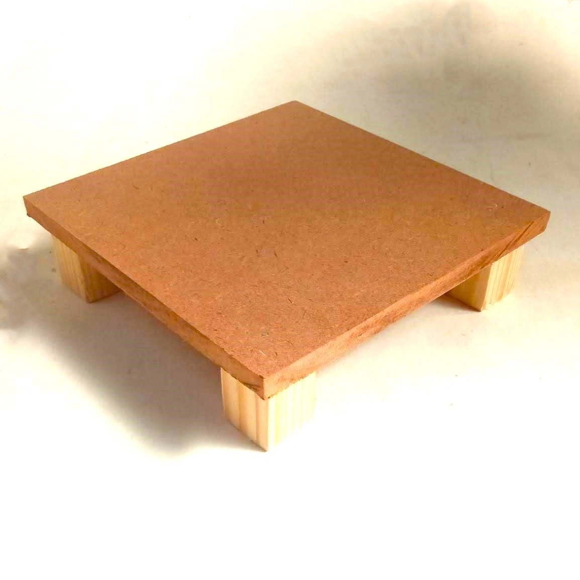 Simple Square MDF Chowki / Manai