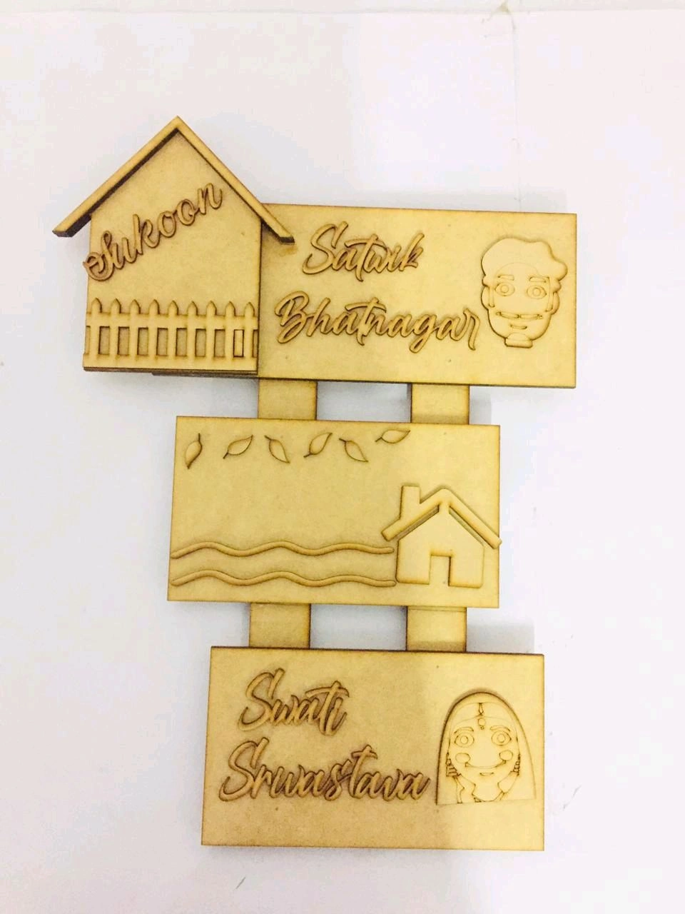 Plank Stke Name Board