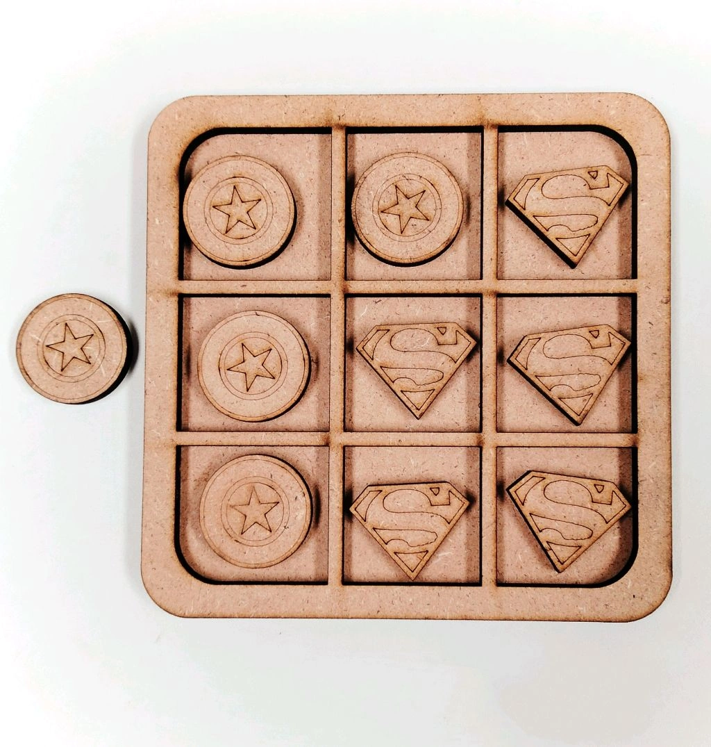 Tic Tac Toe Board Game Avenger Theme