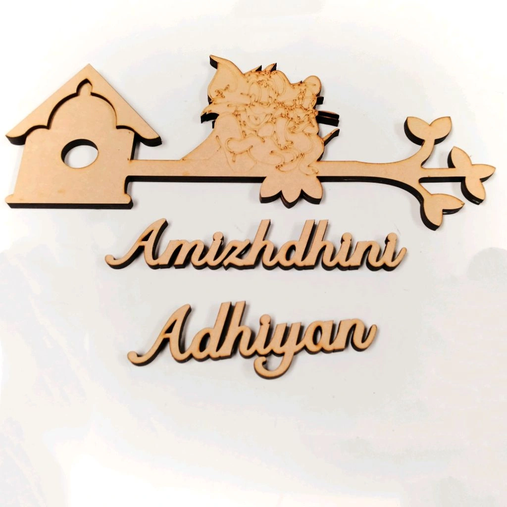 Tom And Jerry Hanging Name Board With 2 Names