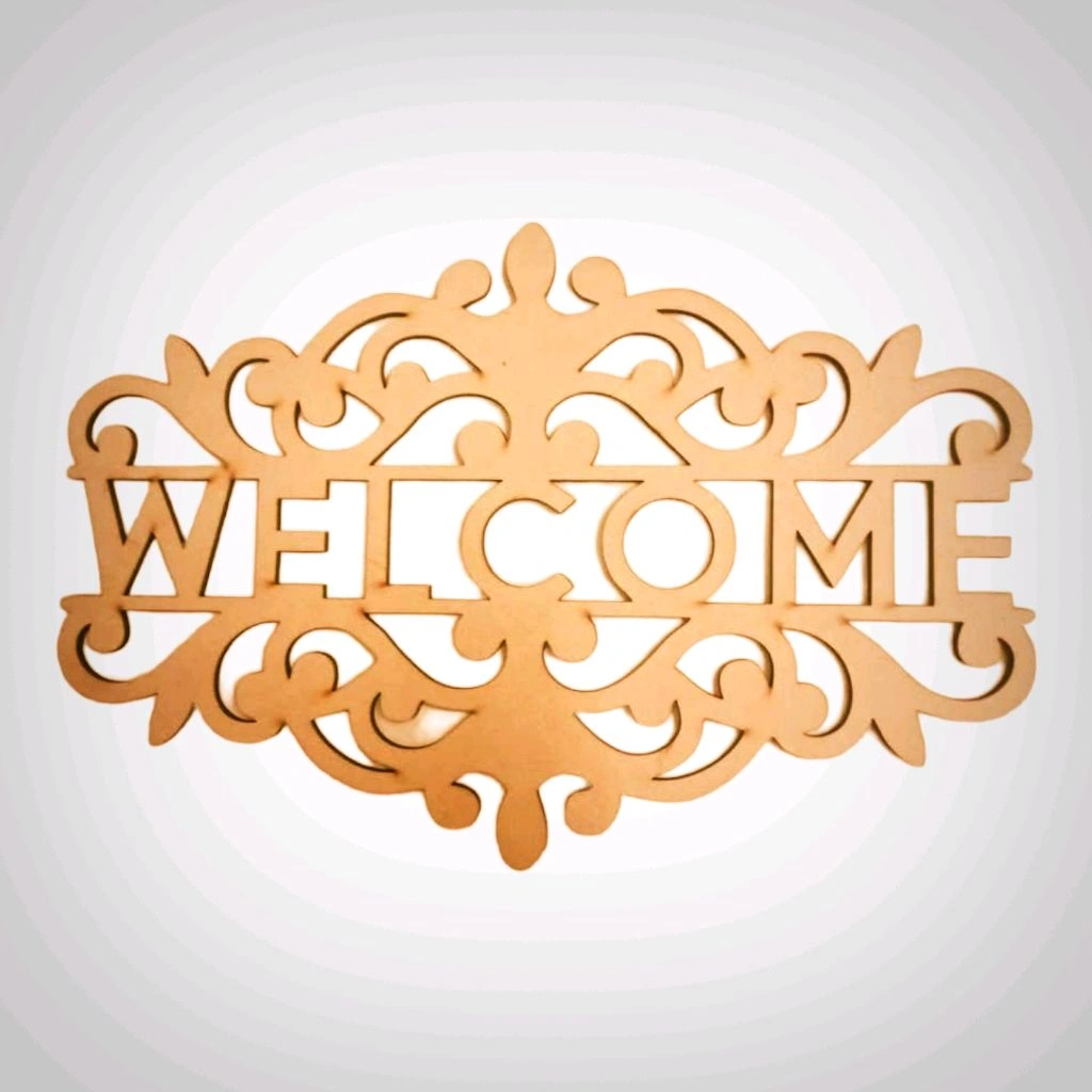 Welcome Board Laser Cut Design