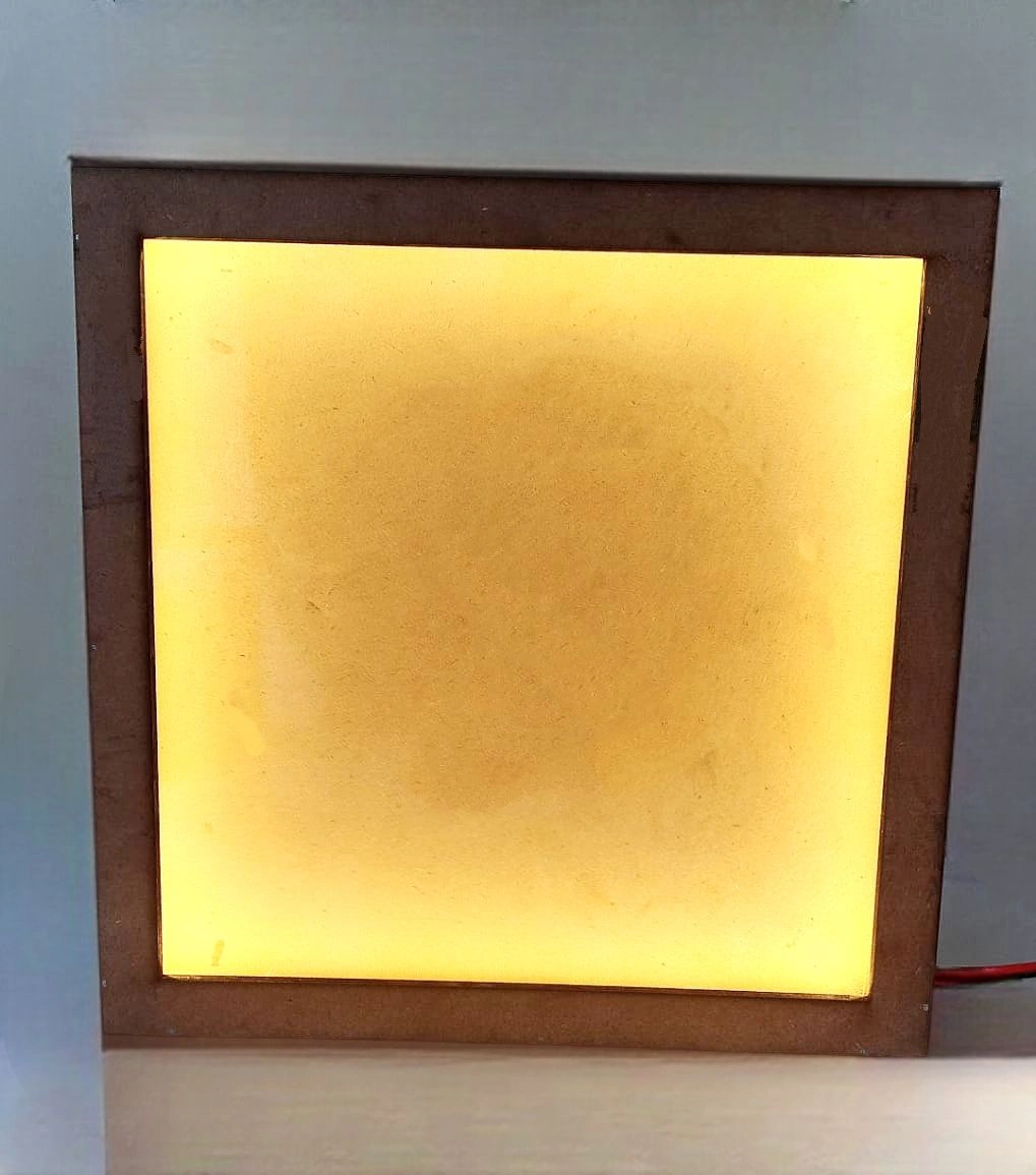 MDF 4 Side LED Shadow Box Acrylic Lid