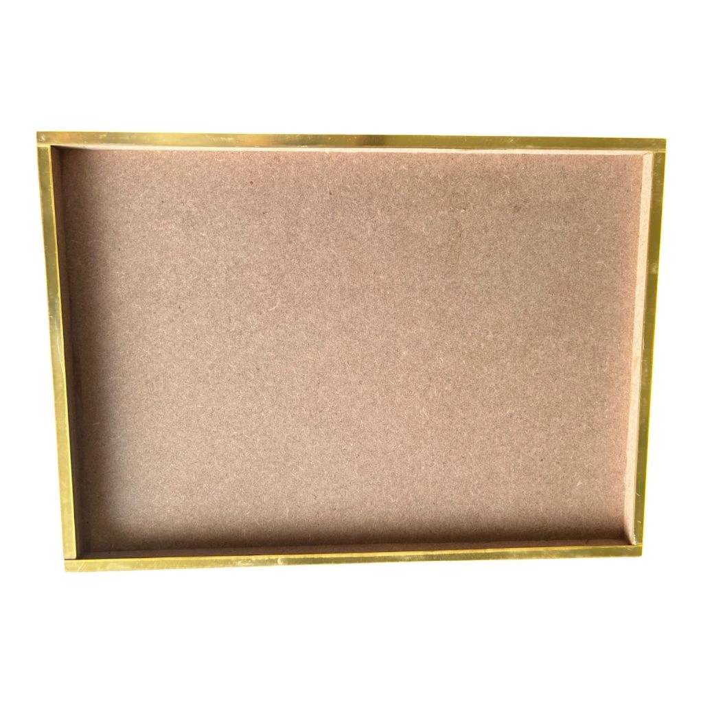Platter / Tray/ Name Board With Golden Acrylic Border