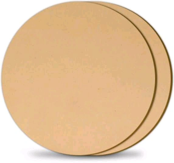 8 Inch MDF Round Base - 4mm Thickness - Set Of 3 Pcs