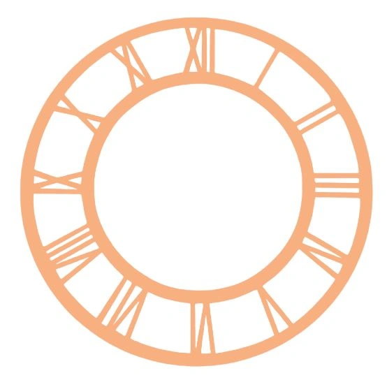 MDF Roman Numer Clock Ring