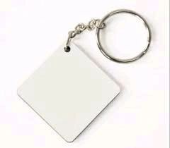 Milky White 2 Inch Square Acrylic Blank Key Chain - 2mm Thickness - Set ...