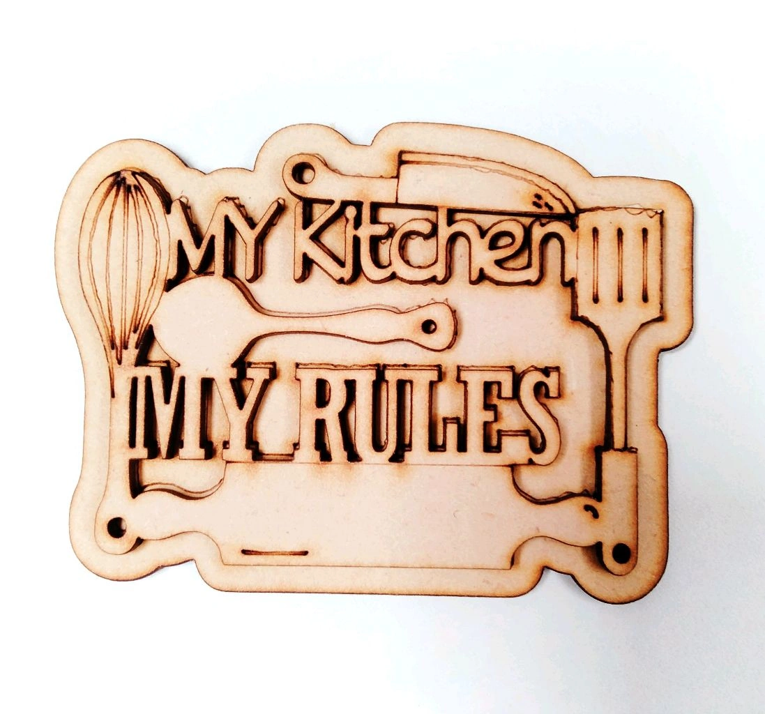 Fridge Magnet - My Kitchen My Rules