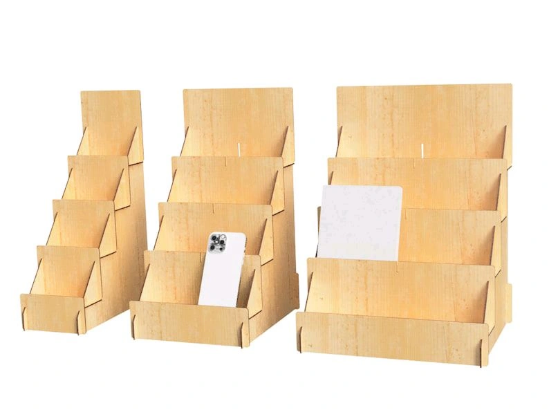 Collapsible Versatile Store Stand for Booklets, Magazines, and Souvenirs.