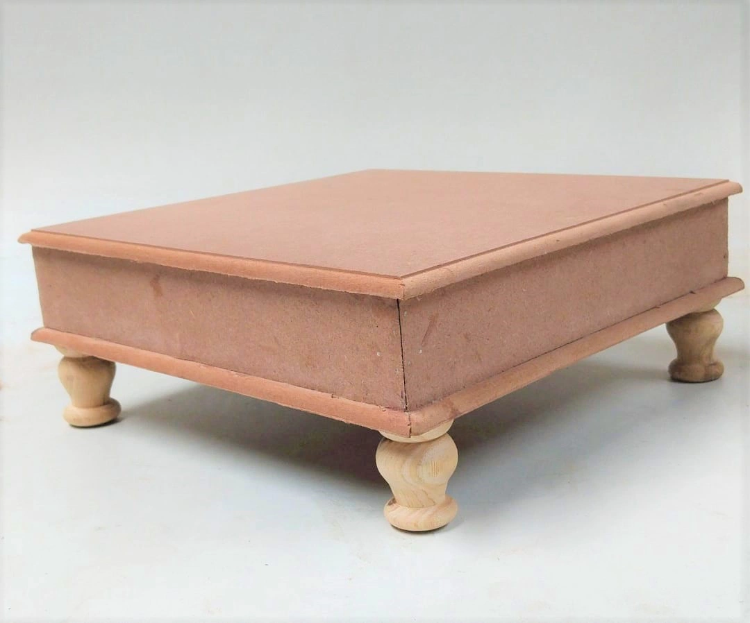 Big Chowki With 2" Wooden Leg