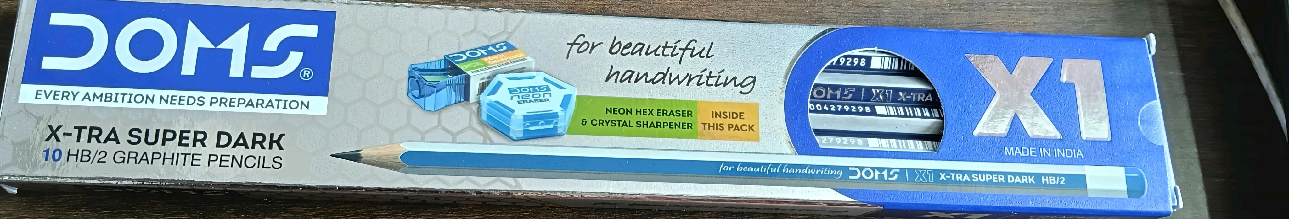 DOMS X1 PENCILS PKT (10PCS)