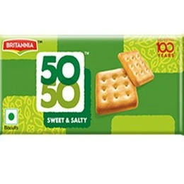 Britannia 50 50 Biscuit MRP-5 (144pc box)