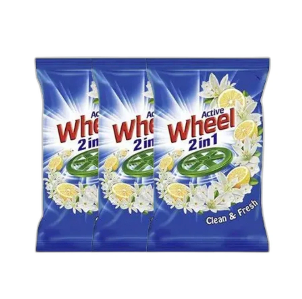 Wheel Active 2 In 1 Detergent Powder -1×3kg