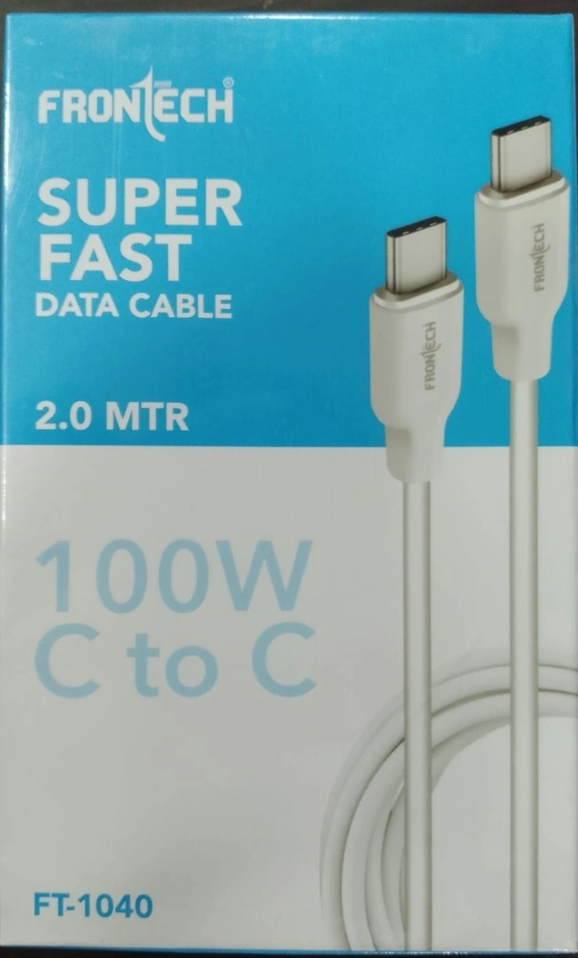 1040- FRONTECH USB PVC CABLE C TO C 100W 2 METER
