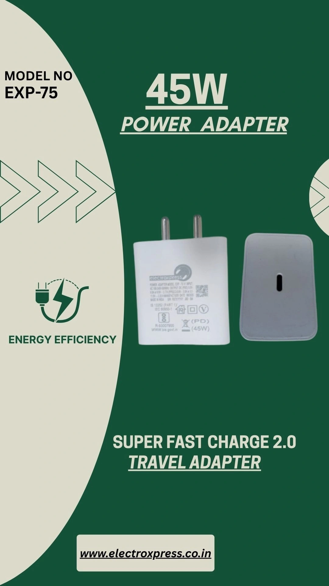ELECTROXPRESS 45W POWER ADAPTER