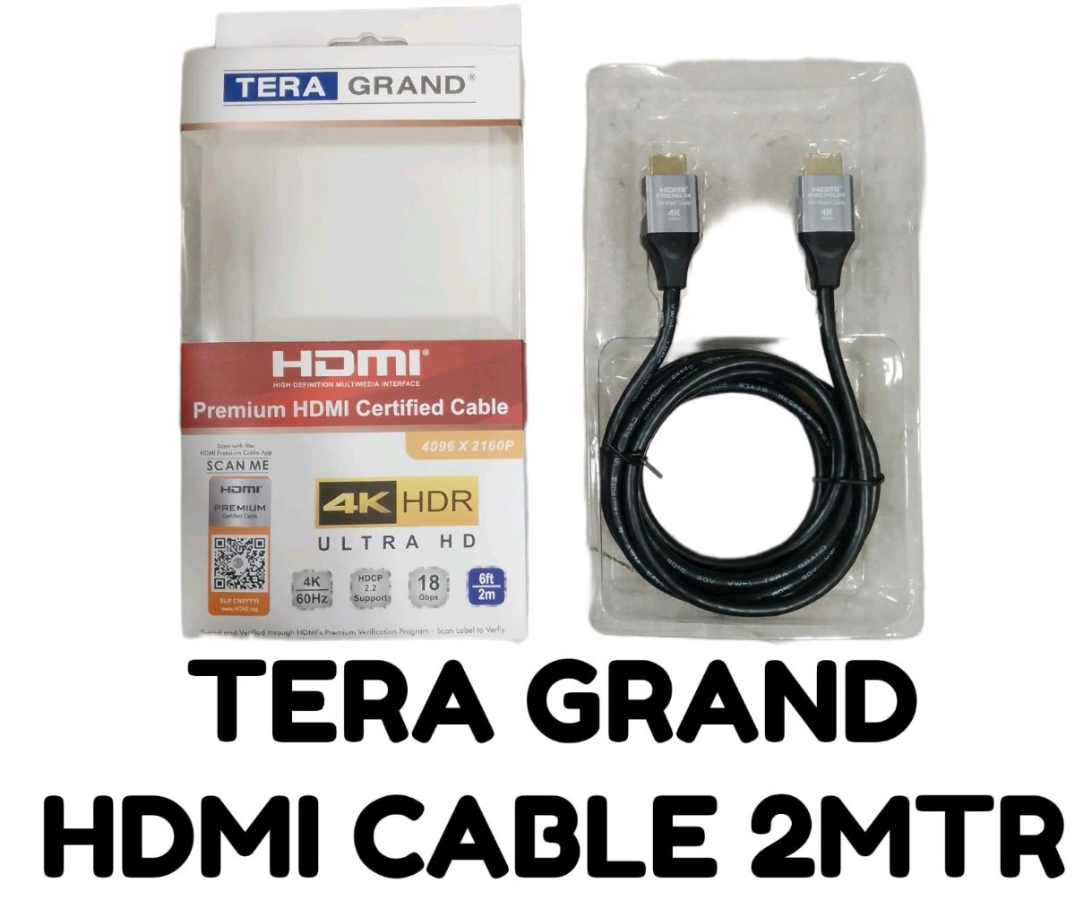 TERA GRAND HDMI CABLE 2MTR