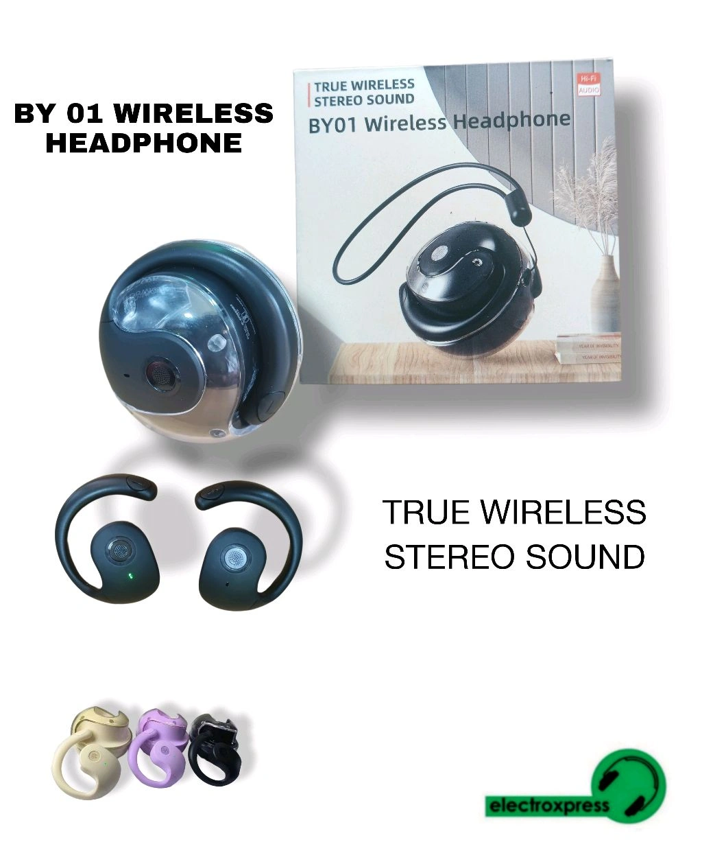 BY01 TRUE WIRELESS STEREO SOUND HEADPHONE