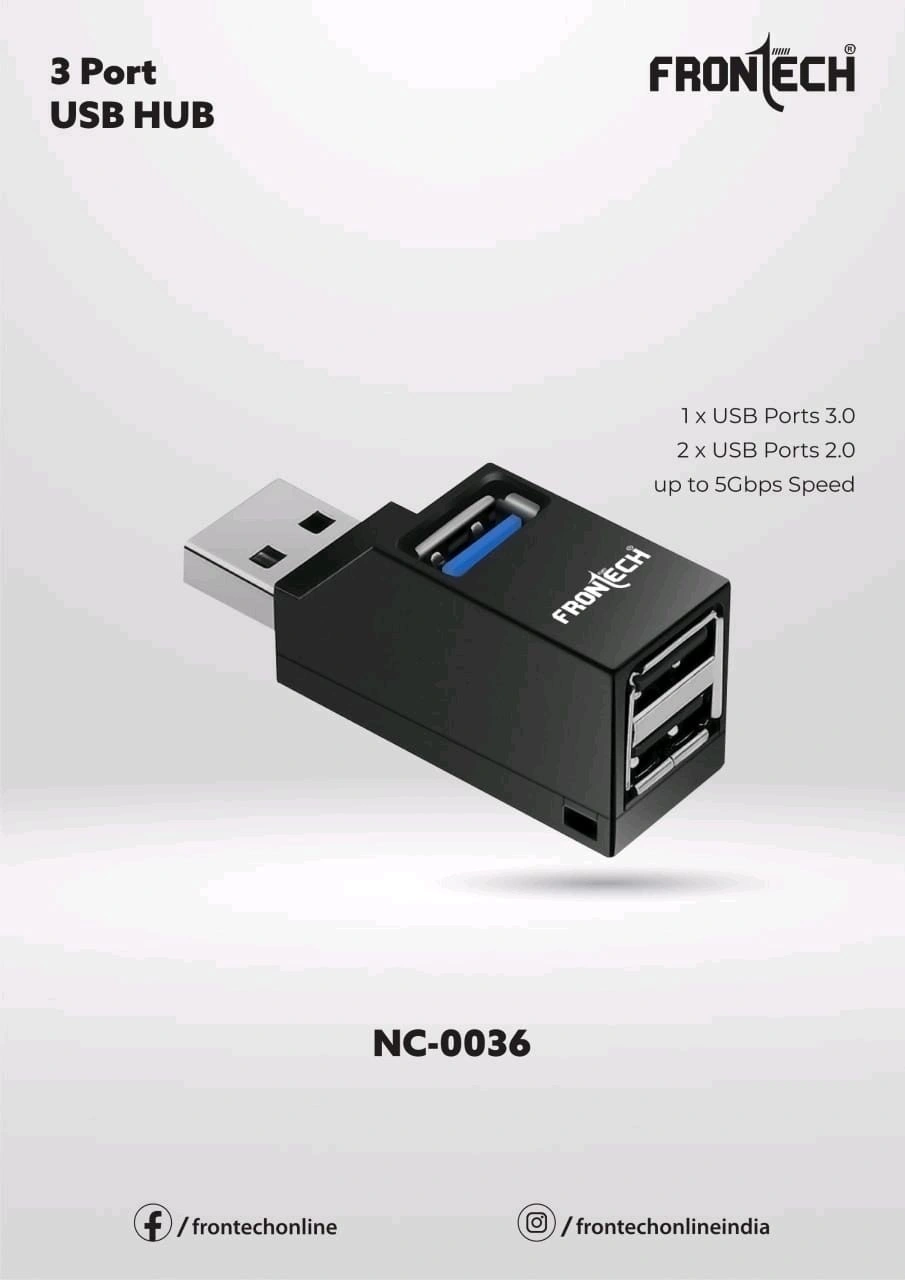 Frontech 3 Port USB HUB NC-0036