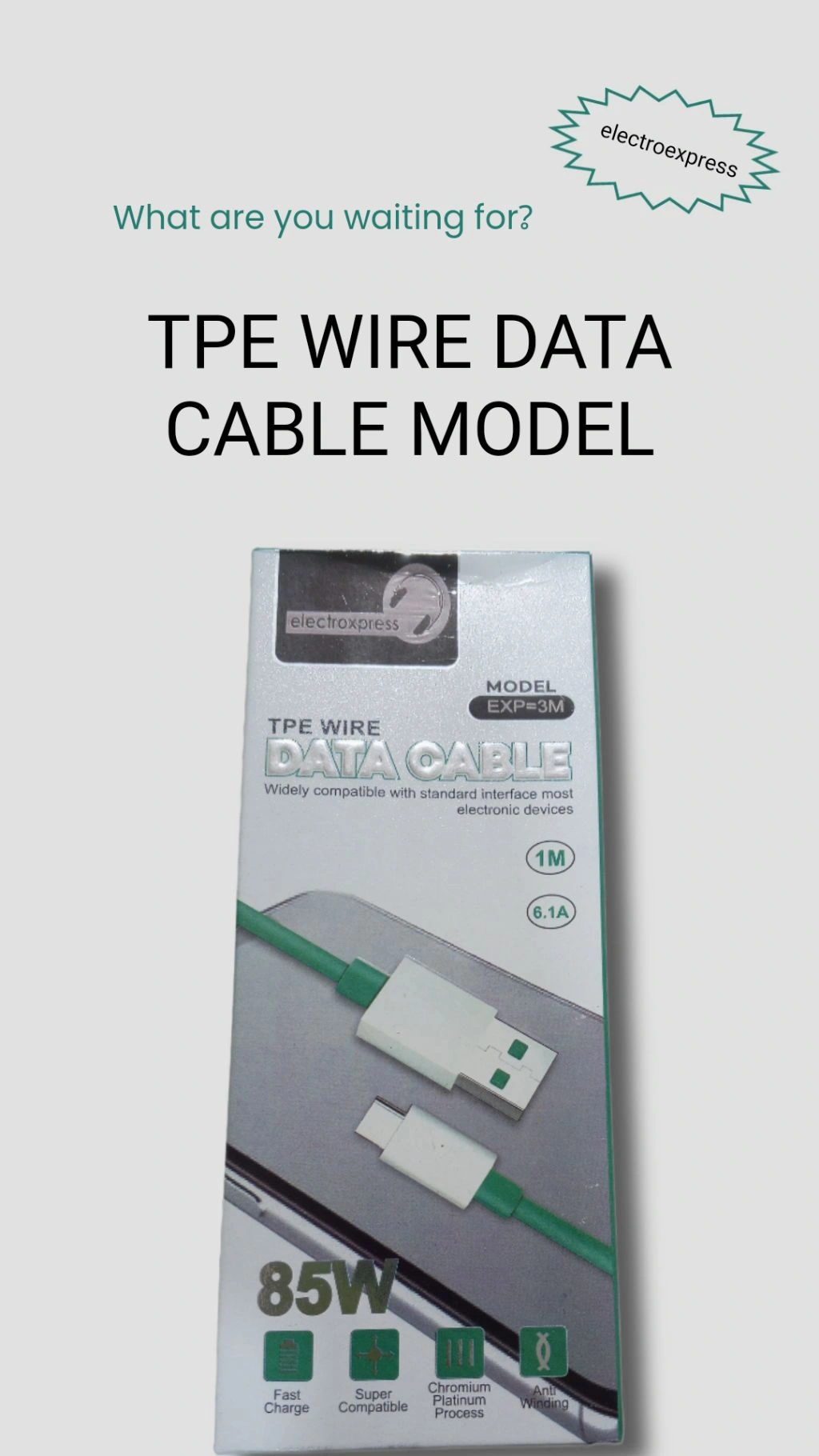TPE WIRE DATA CABLE MODEL EXP =3M