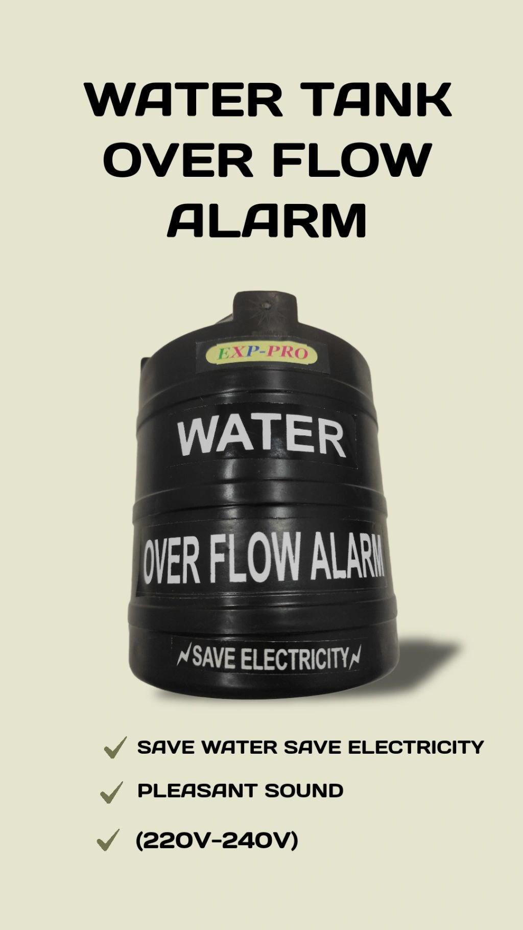WATER TANK OVER FLOW ALARM CODE 1122