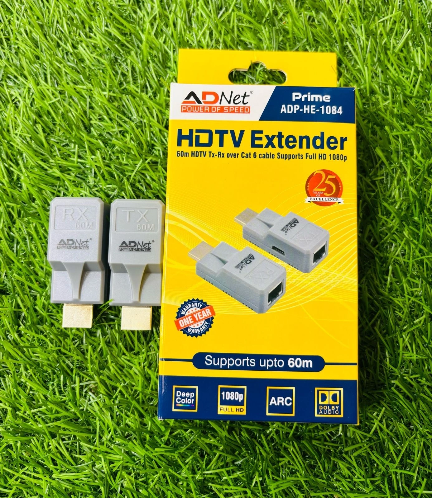 ADNET PRIME ADP-HE-1084 . HDTV EXTENDER. 60M HDTV TX-RX OVER CAT 6 ...