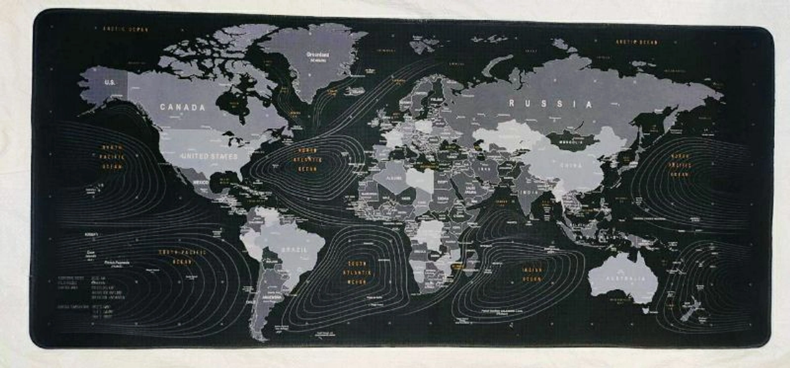 ADNET GAMING MOUSE PAD AD MP 07 WORLD MAP