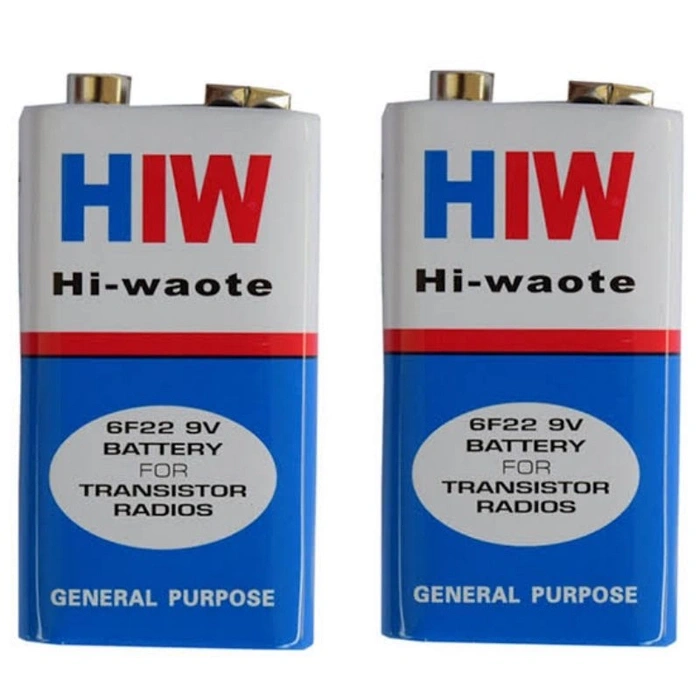 HIW 9V Non Rechargeable Battery Pack of 10pcs