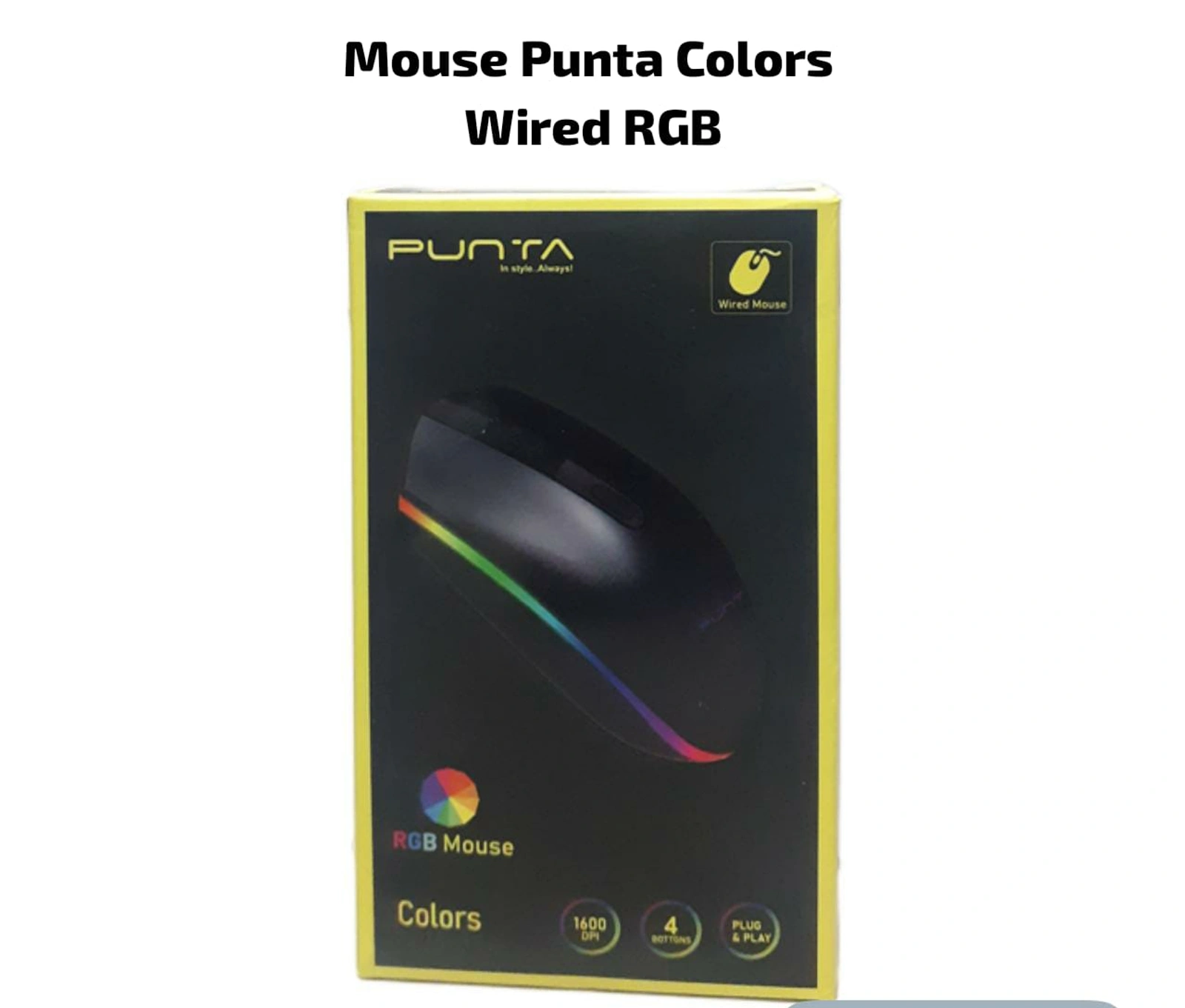 MOUSE PUNTA WIRED GAMING